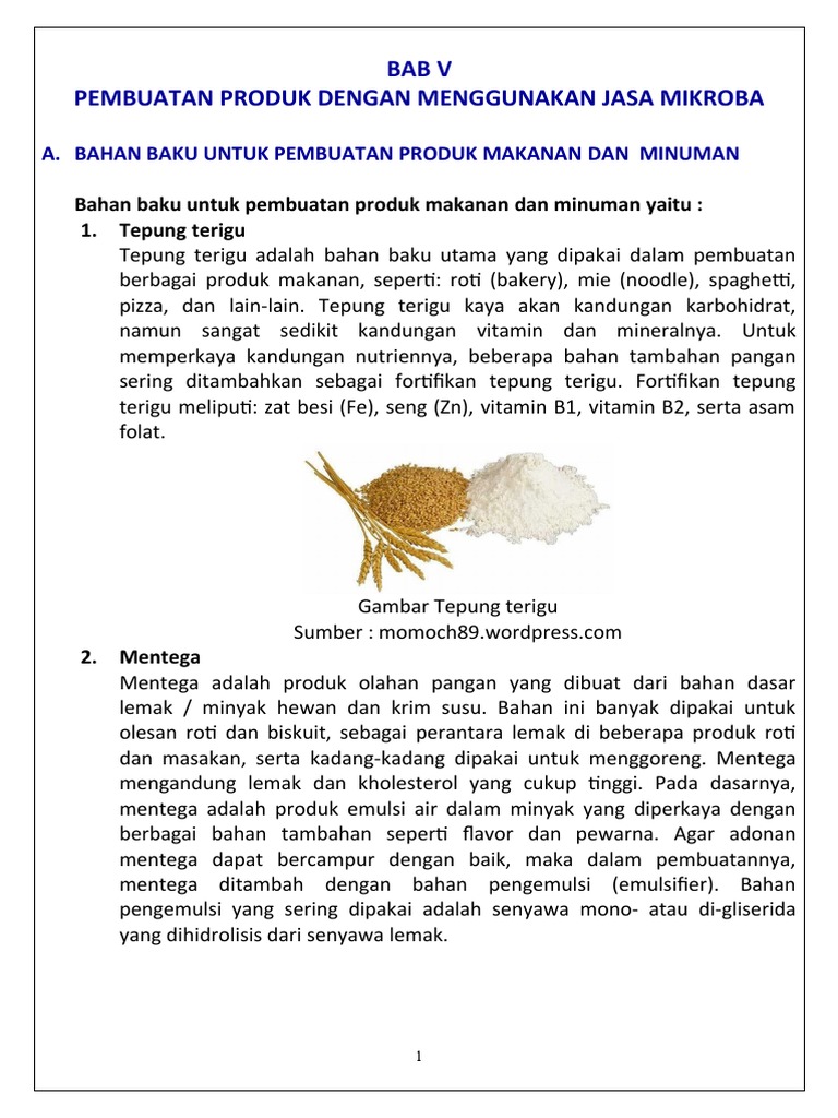 Pembuatan Produk Jasa Mikroba | PDF | Memasak, Makanan, & Anggur