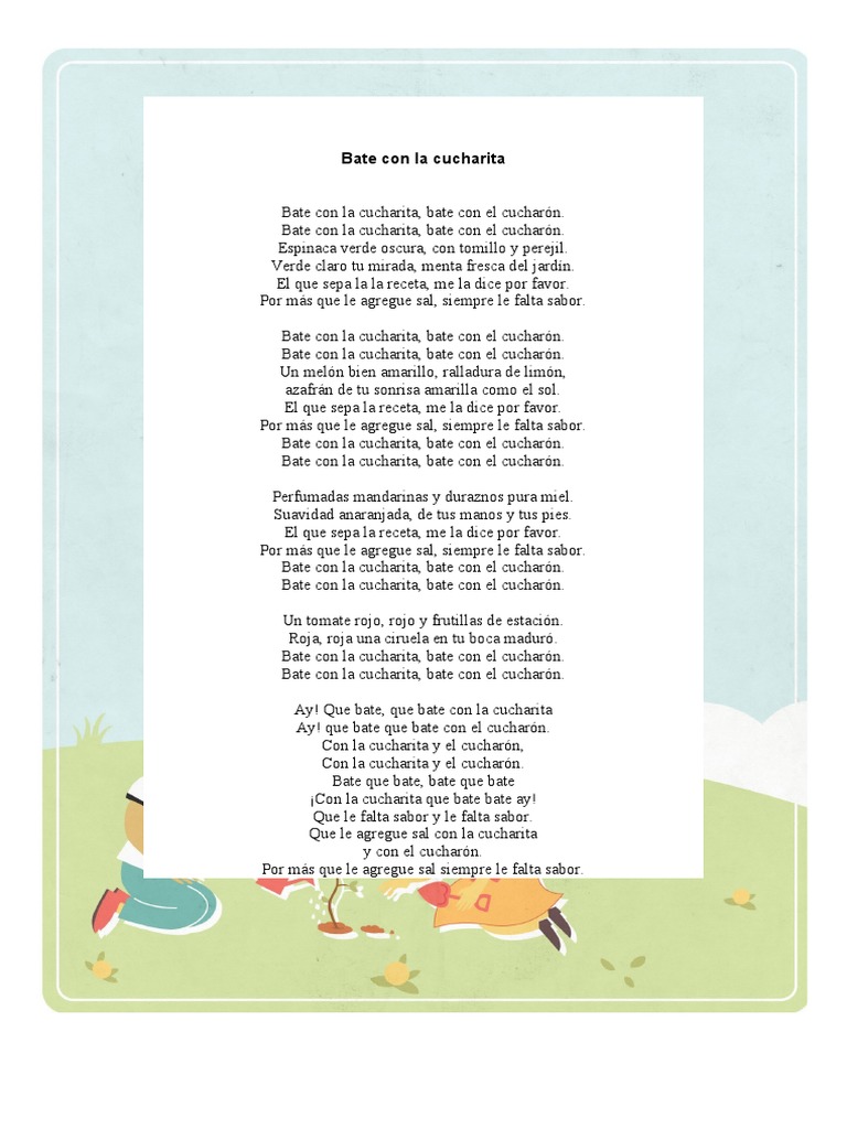 Bate Con La Cucharita | PDF