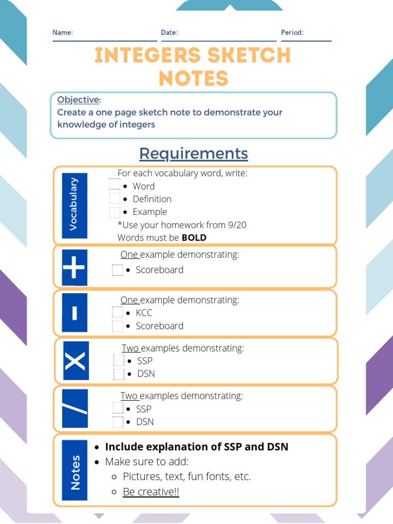 Sketch Notes - Guidelines | PDF