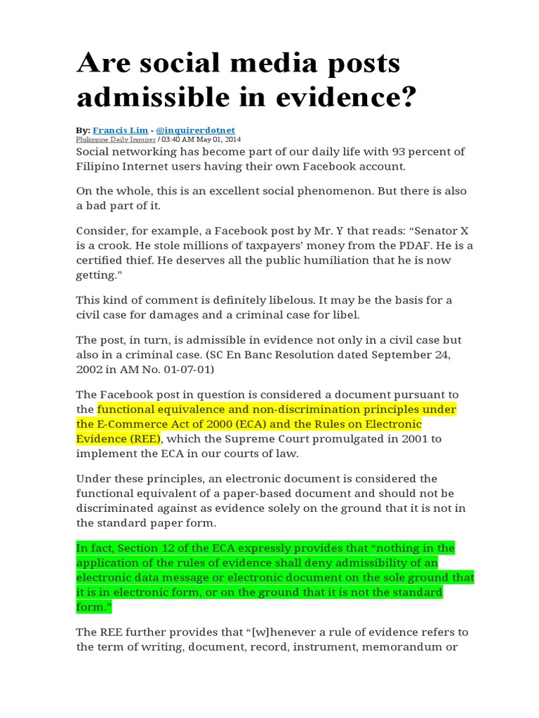 Electronic Evidence | PDF | Affidavit | Authentication