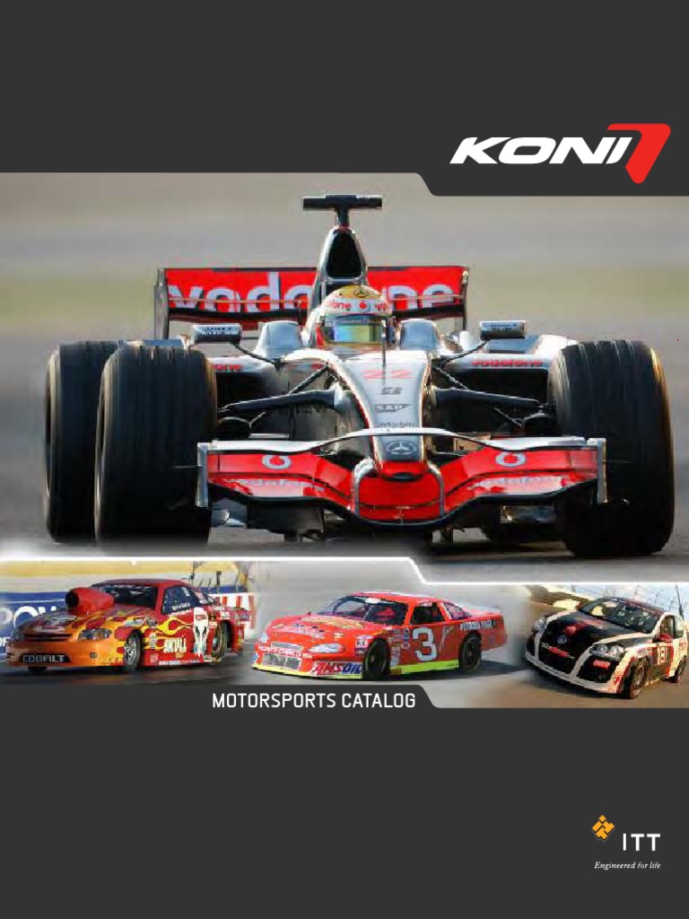 Koni Motorsports 2008 Catalog | PDF | Piston | Motor Vehicle
