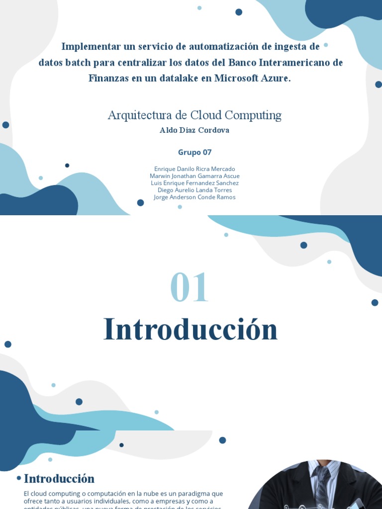 Cloud Computing Presentacion | PDF | Computación en la nube | Microsoft Azure