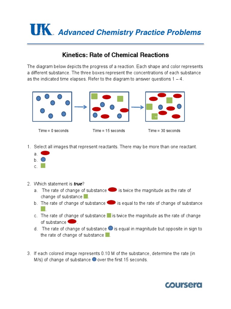 Kinetics - Part 3 - Problems | PDF | Chemical Kinetics | Reaction Rate