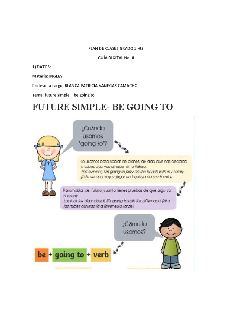 Plan de Clases Grado 5 Guia 8 | PDF