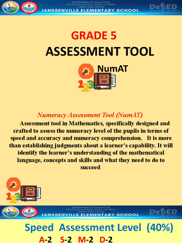 GRADE 5 NumAT Assessment TooL | PDF | Numbers | Cognition
