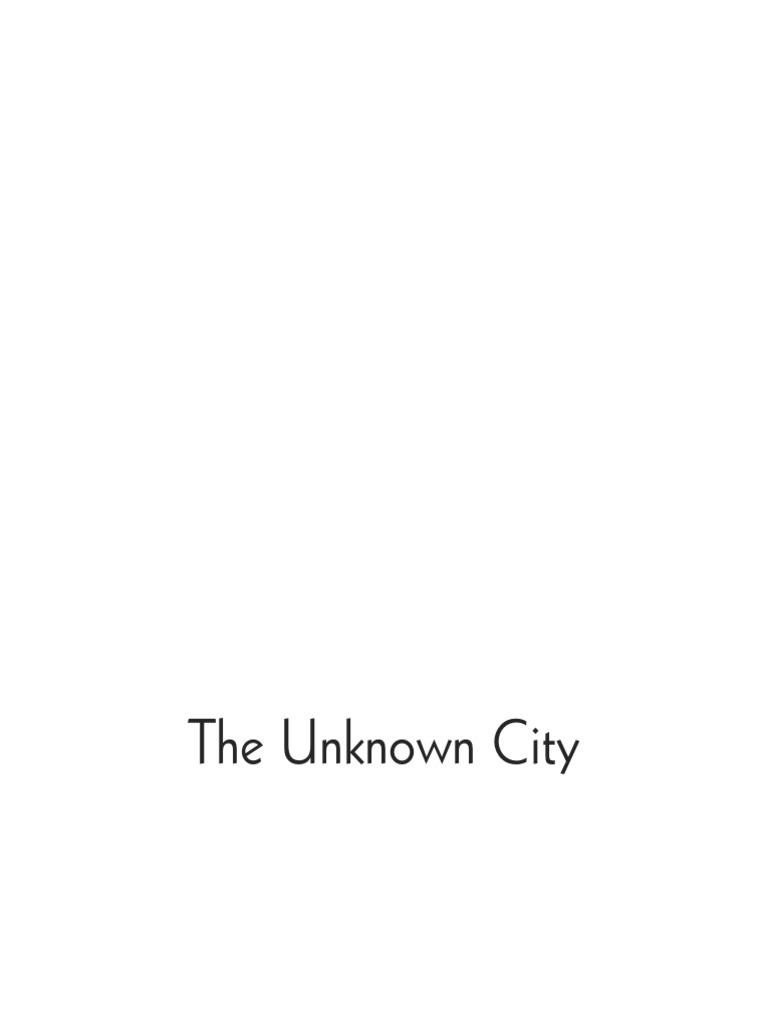 The Unknown City | PDF | Space | Feminism