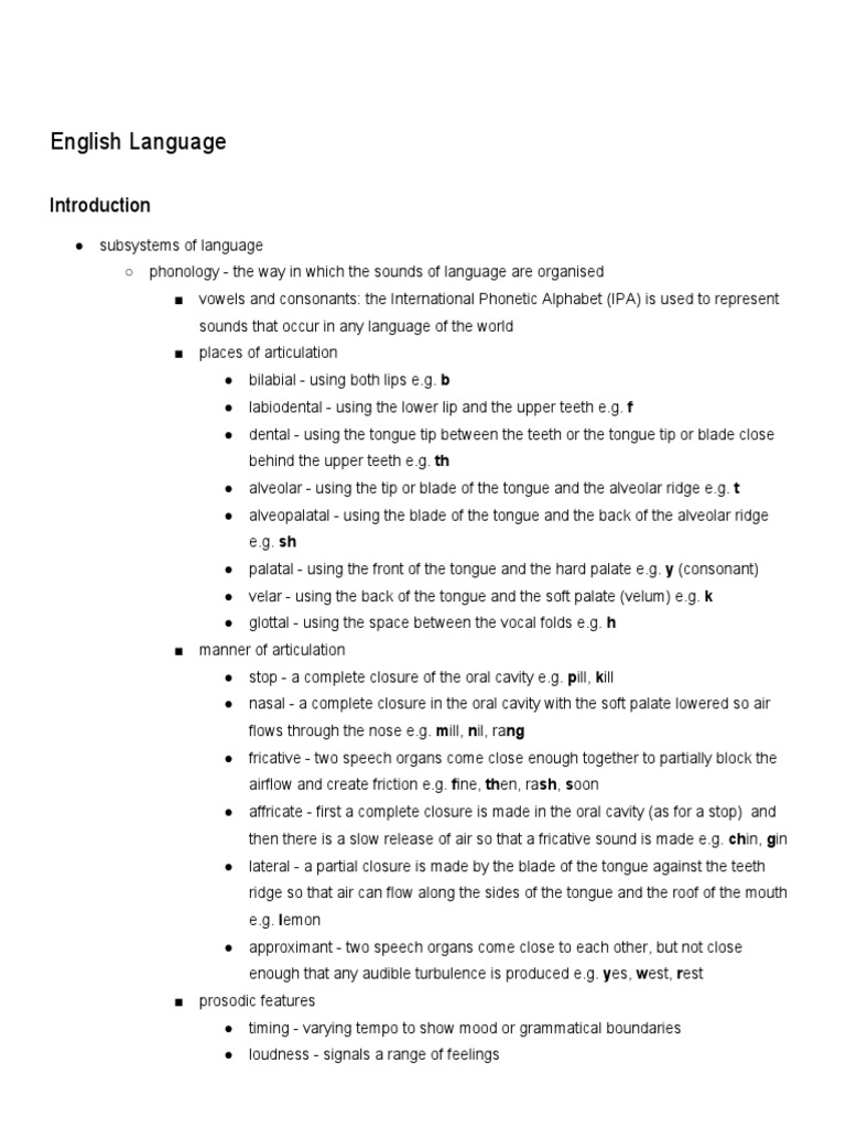 Subsystems of the English Language | PDF | Verb | Noun