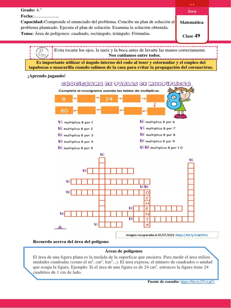 Retos de Área para 4° Grado | PDF | Triángulo | Politopos