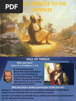 The Acts of The Apostles: Saul Escapes in A Basket | PDF