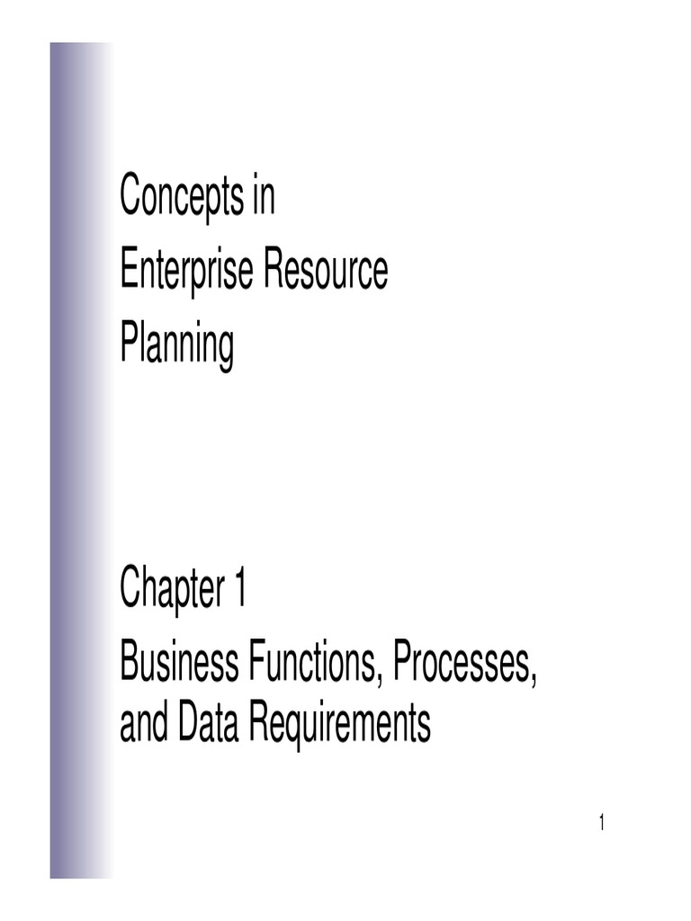 S Chapter 01 | PDF | Enterprise Resource Planning | Supply Chain Management