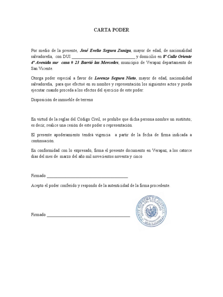 Carta Poder | PDF