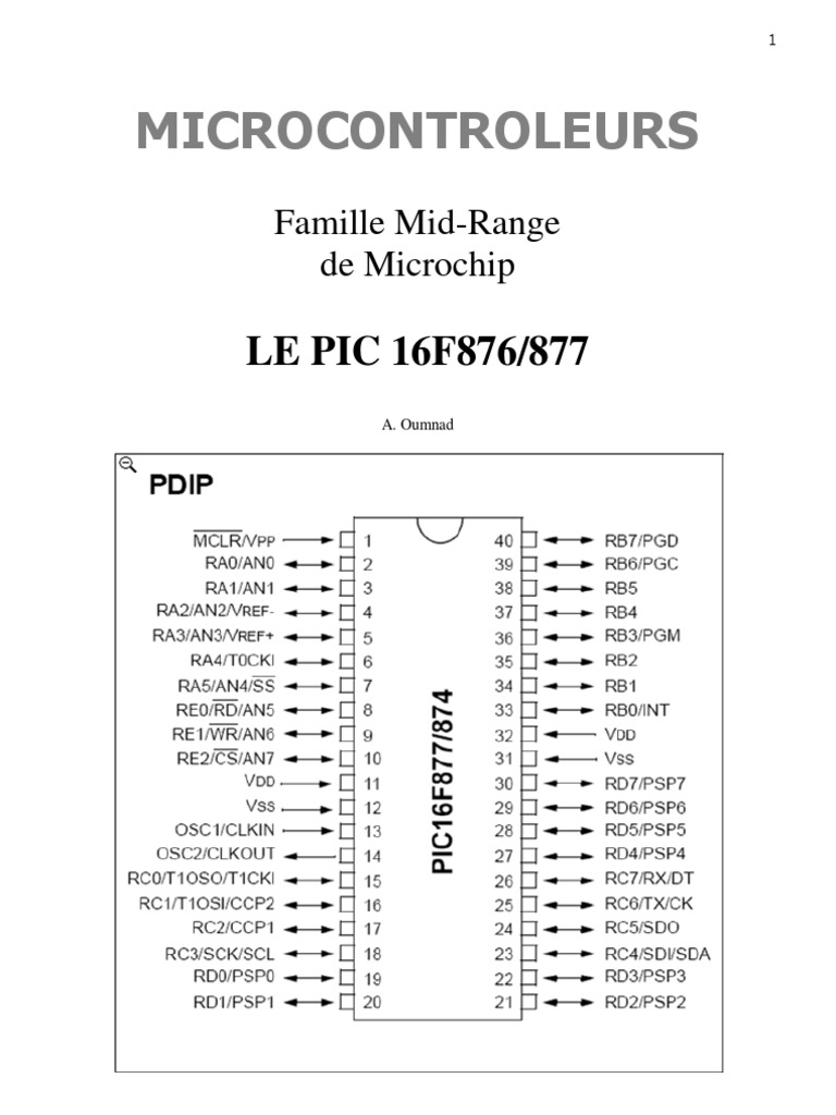Pic16f876 77 V1 | PDF | Microcontrôleur | Programme informatique