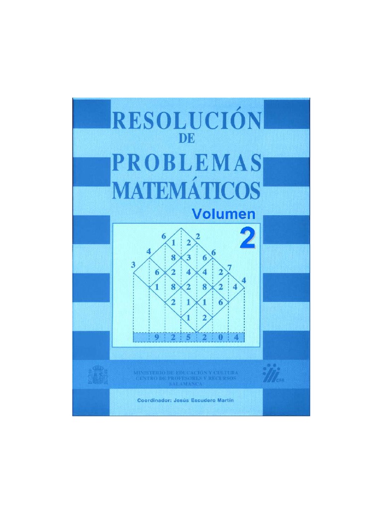 Resolucion de Problemas Matematicos (Vol 2) | PDF | Prueba matemática ...
