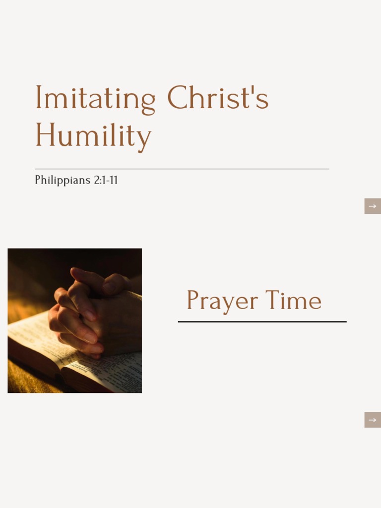 Christ's Humility: A Guide to Selflessness | PDF
