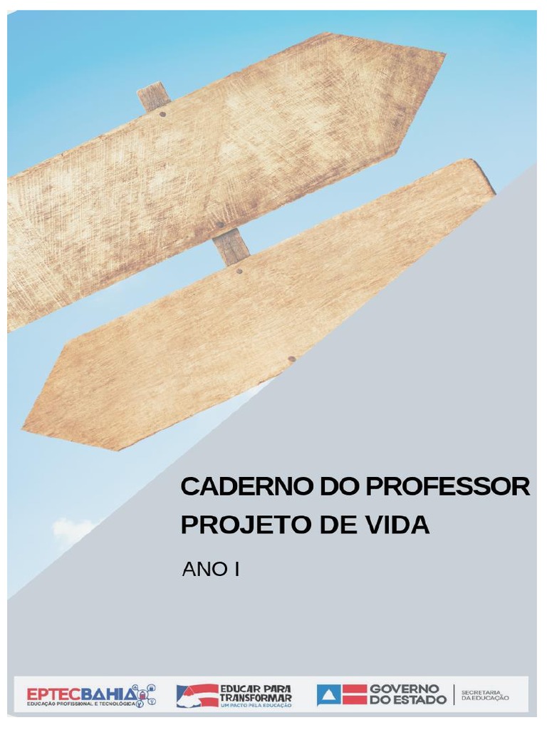 Caderno Do Professor Projeto De Vida 2019 Ano I Pdf Autoestima