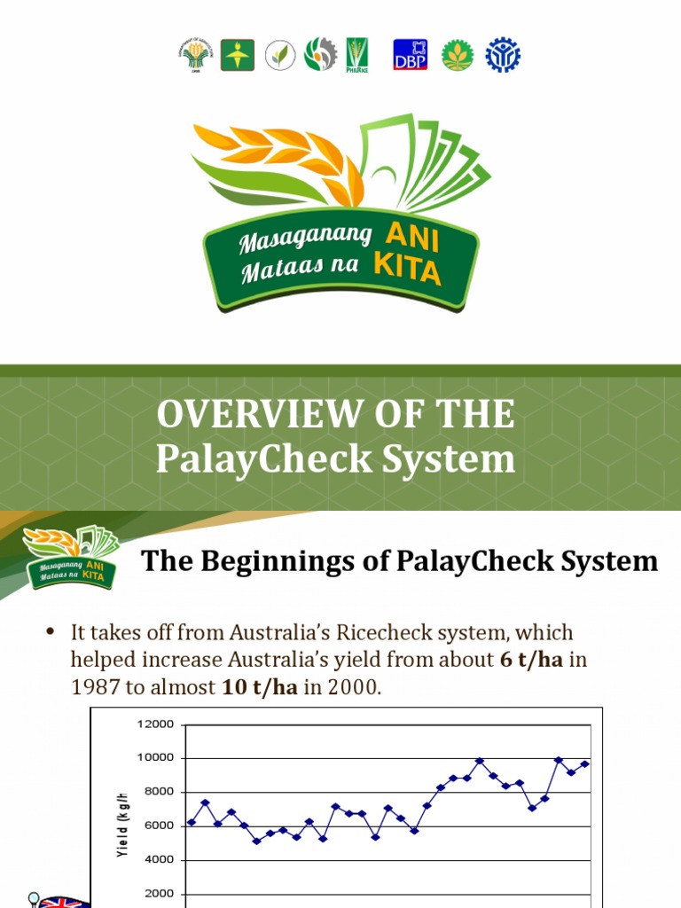 1 Overview of PalayCheck System (Short Version) | PDF | Rice | Agriculture