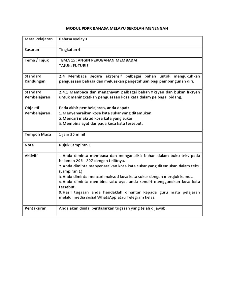 Modul PDPR BM T4 M35 | PDF