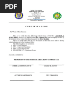 Certification of Clothing & Chalk Allowance | PDF | Philippines