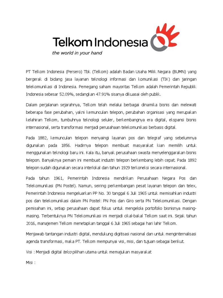 THE HISTORY AND TRANSFORMATION OF INDONESIA'S LARGEST ...