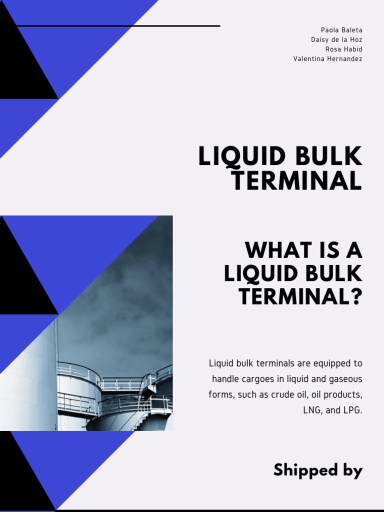 Liquid Bulk Terminal | PDF | Oil Tanker | Port