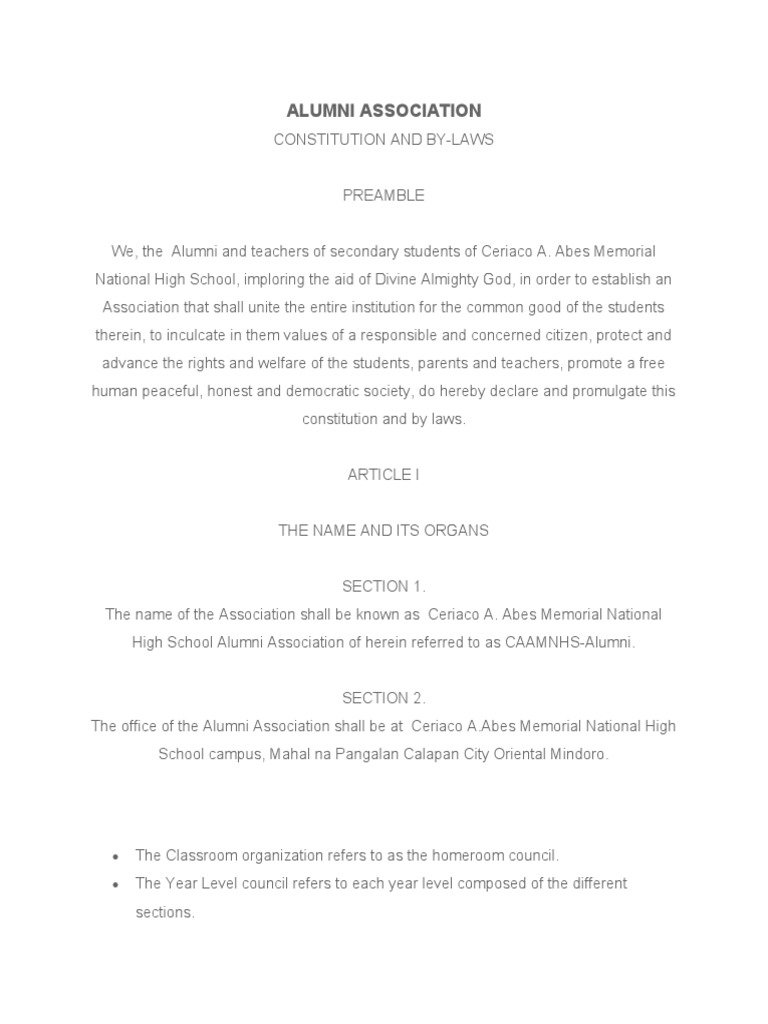 Alumni Association | Download Free PDF | Presidents Of The United ...