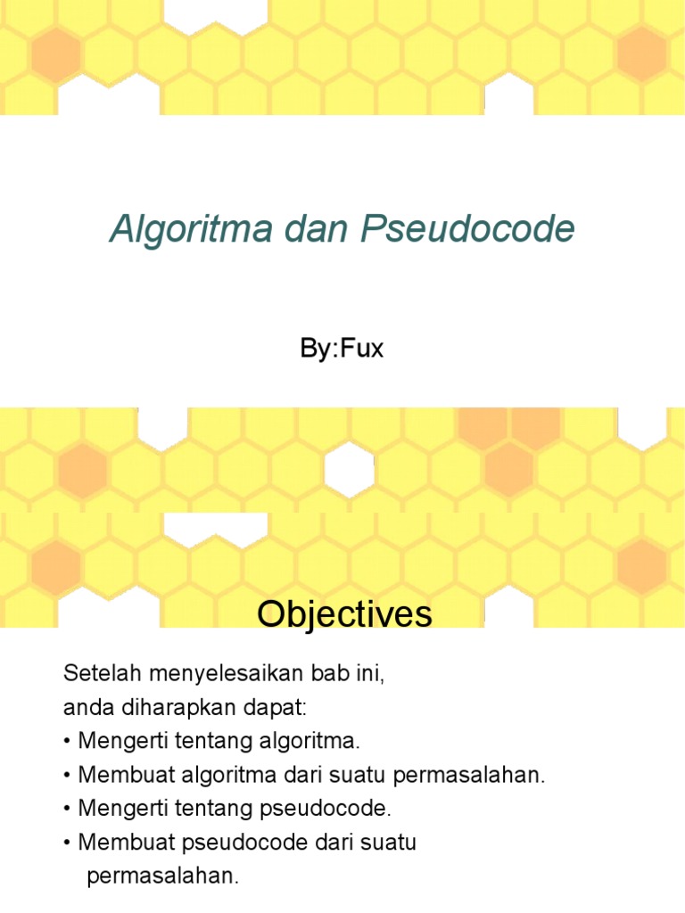 Algoritma Pseudocode | PDF