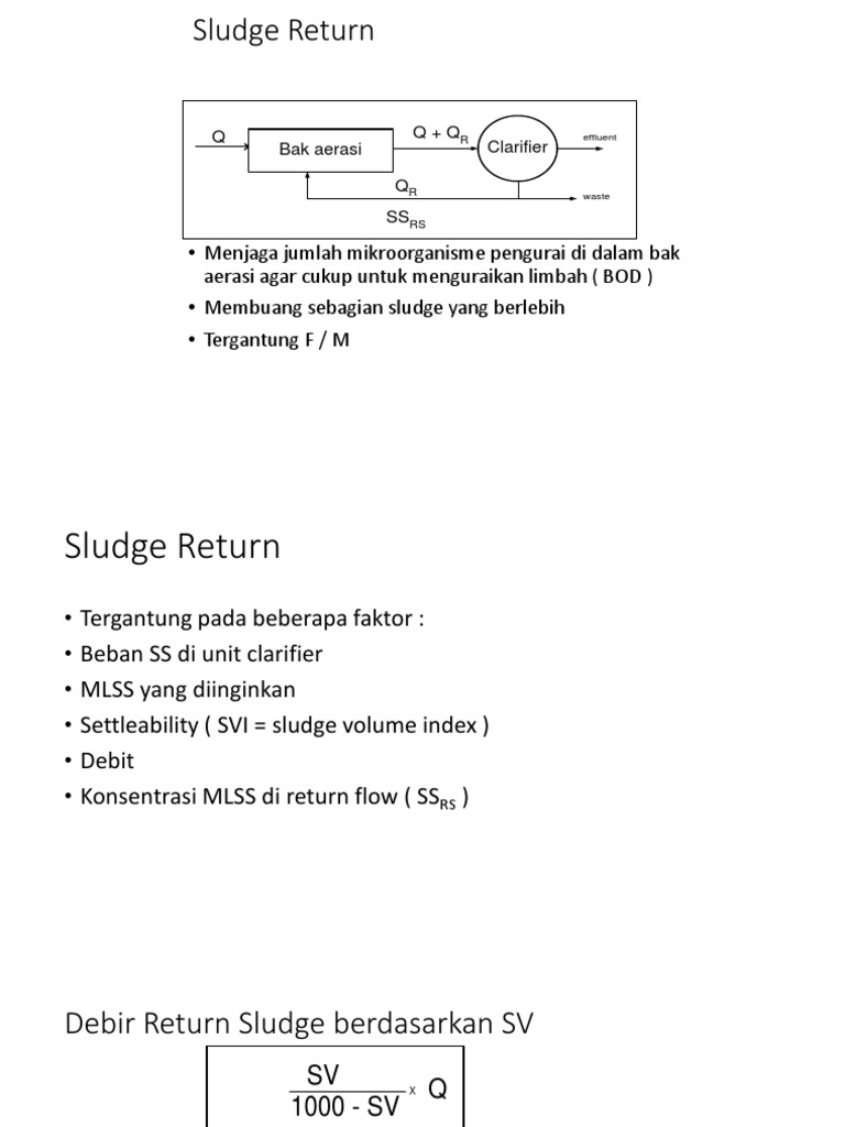 Sludge Return | PDF