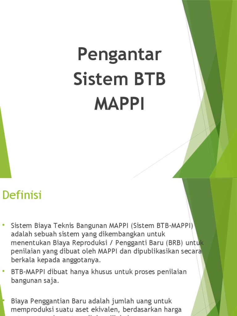 Sistem BTB-MAPPI untuk Penilaian Bangunan | PDF | Teknologi & Rekayasa