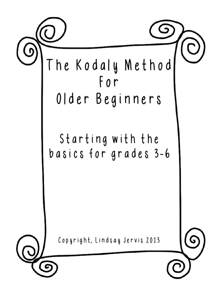 Kodaly and The Older Beginner | PDF | Rhythm | Singing