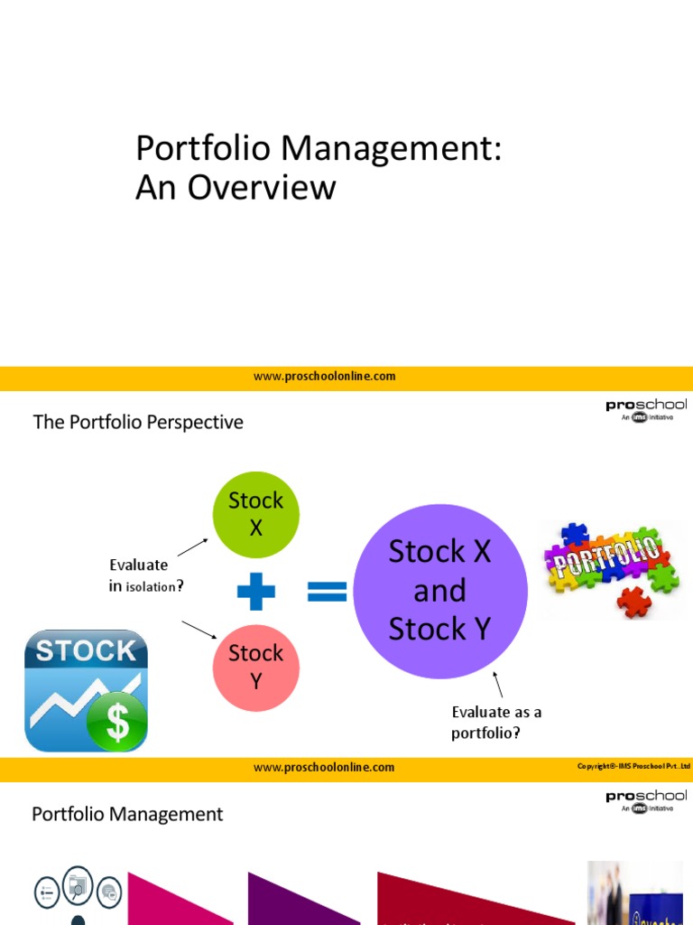 1-Portfolio Management-An Overview | PDF | Mutual Funds | Exchange ...
