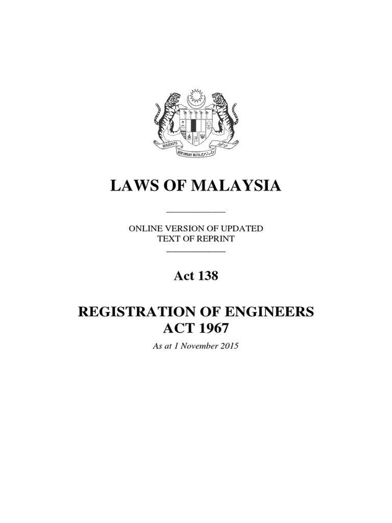 Registration of Engineers Act 1967: An Overview of Malaysia's Key ...
