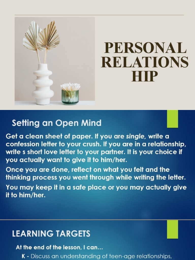 Understanding Personal Relationships | PDF | Attachment Theory | Love