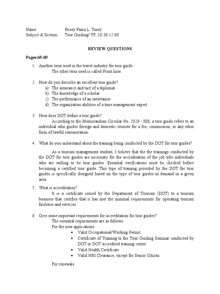 Museum Tour Guide Requirements and Roles | PDF | Museum | Tourism