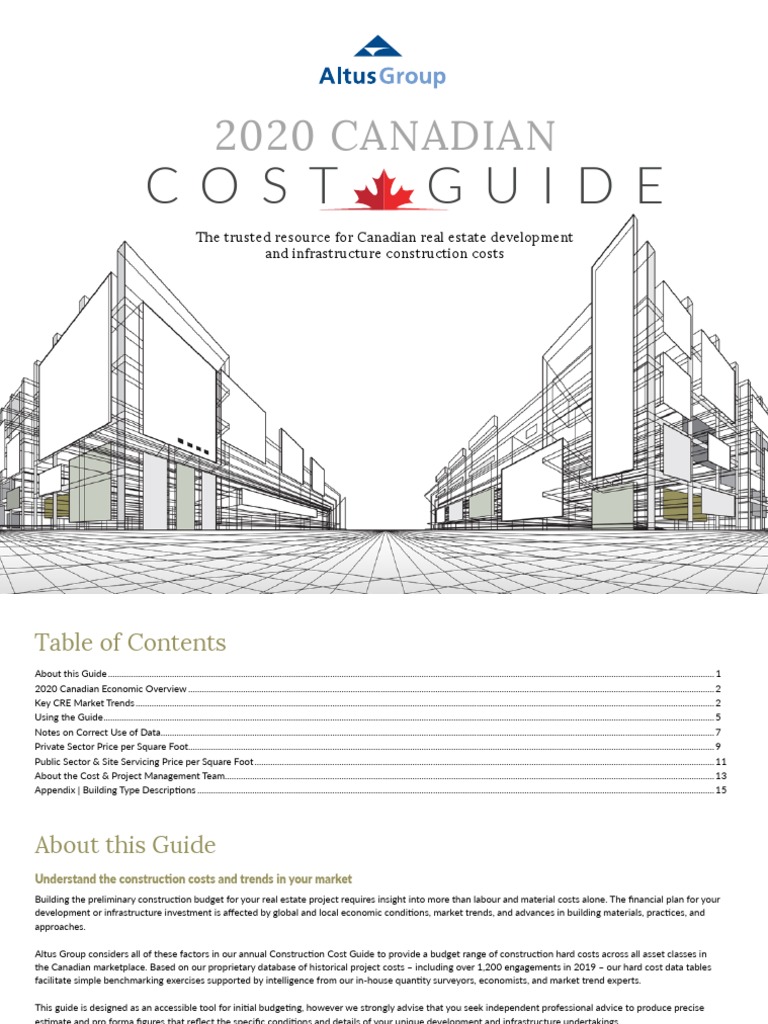 2020 Canadian: Cost Guide | PDF | Real Estate Appraisal | Taxes