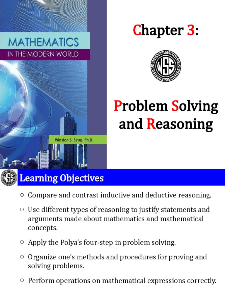 MMW Chap 3 Problem Solving and Reasoning | PDF | Mathematical Proof ...