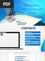 Manipulative Information and Media | PDF | Mass Media | Advertising