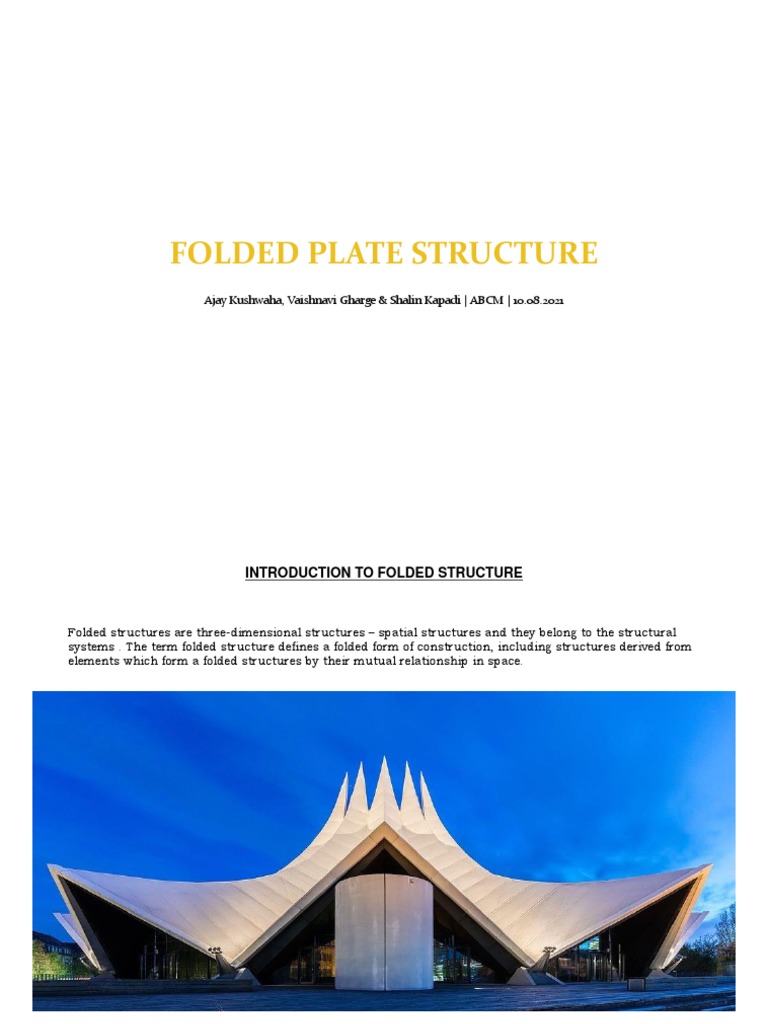 Folded Plate Report | PDF | Bridge | Building Engineering