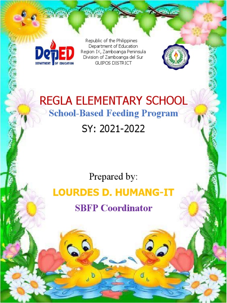 Regla Elementary School: School-Based Feeding Program | PDF