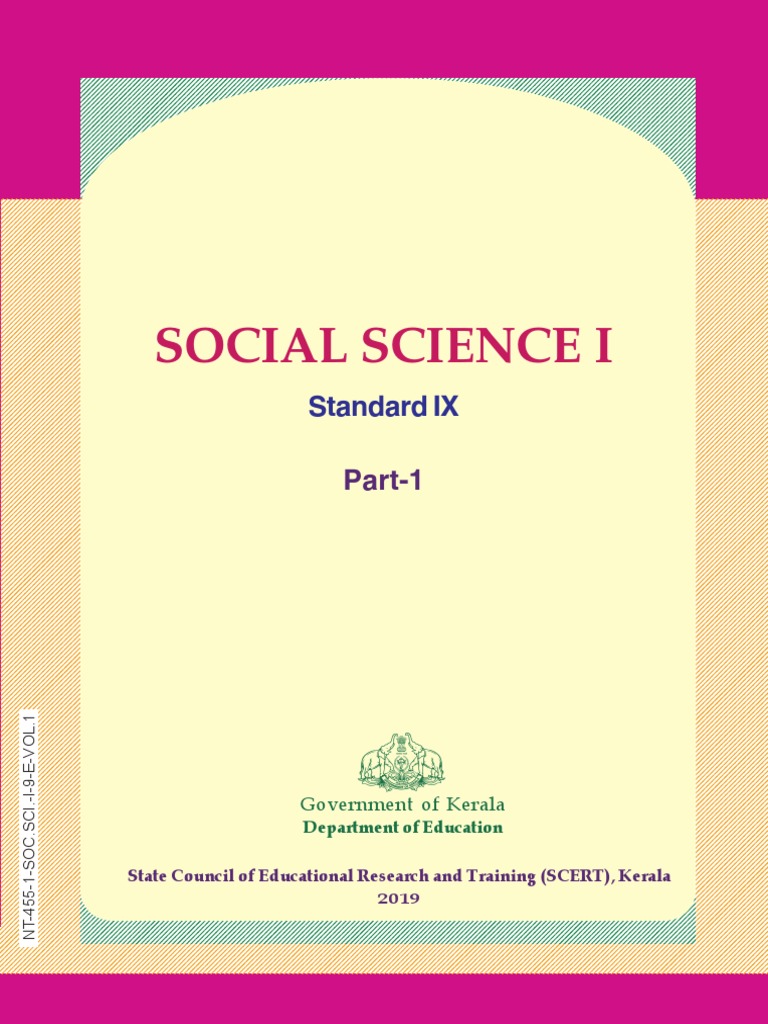 SCERT Kerala State Syllabus 9th Standard Social Science I Textbooks ...