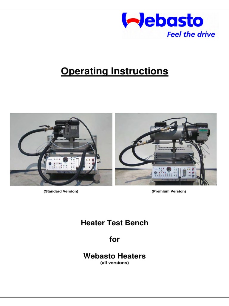 Operating Instructions Heater Test Bench ENG | PDF | Electrical ...
