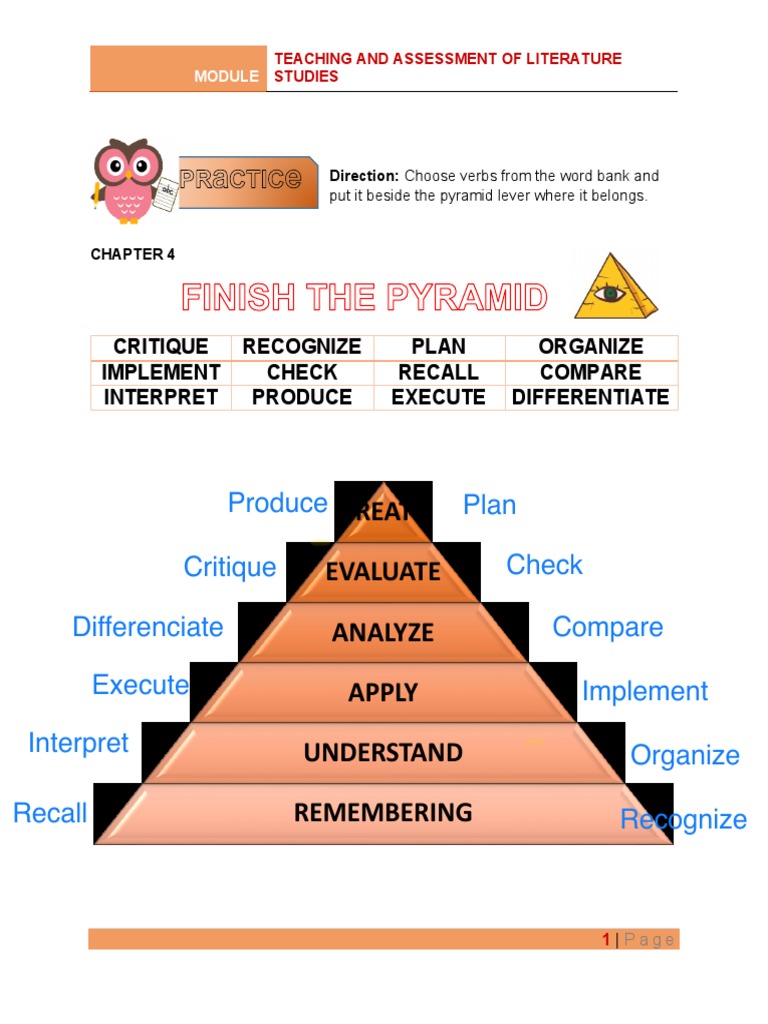 Create Evaluate Analyze Apply Understand Remembering | PDF