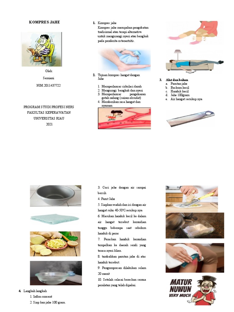 Leaflet Kompres Jahe | PDF