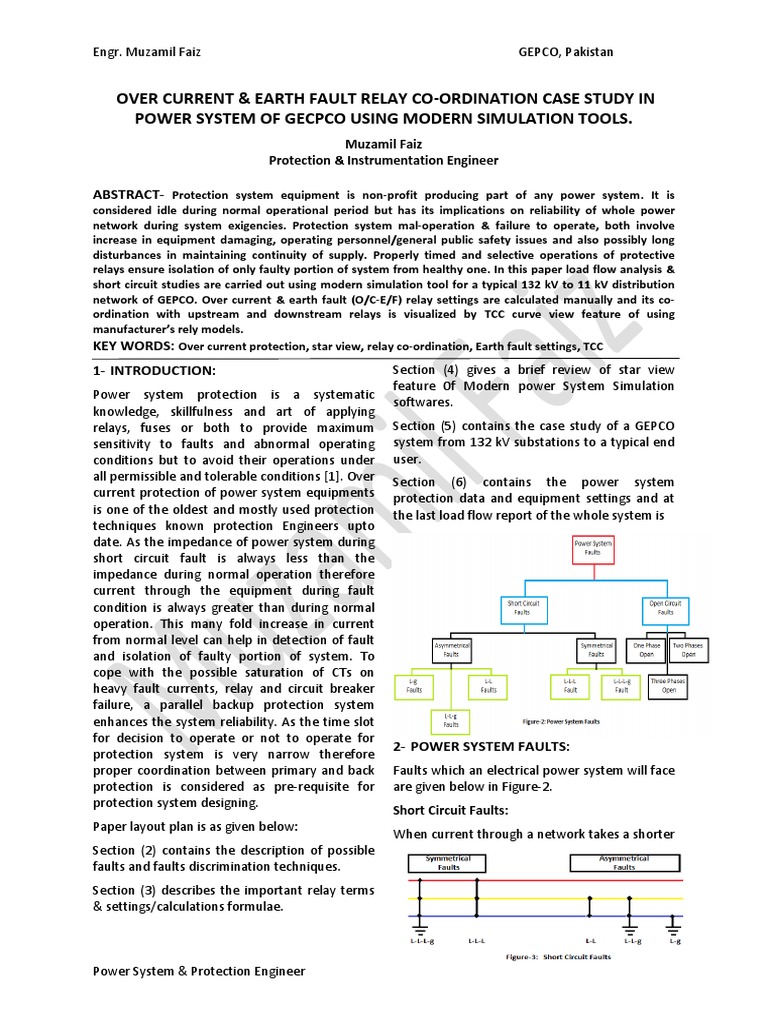 Relay Coordination Calculations And Time Current Curves Pdf Relay Transformer