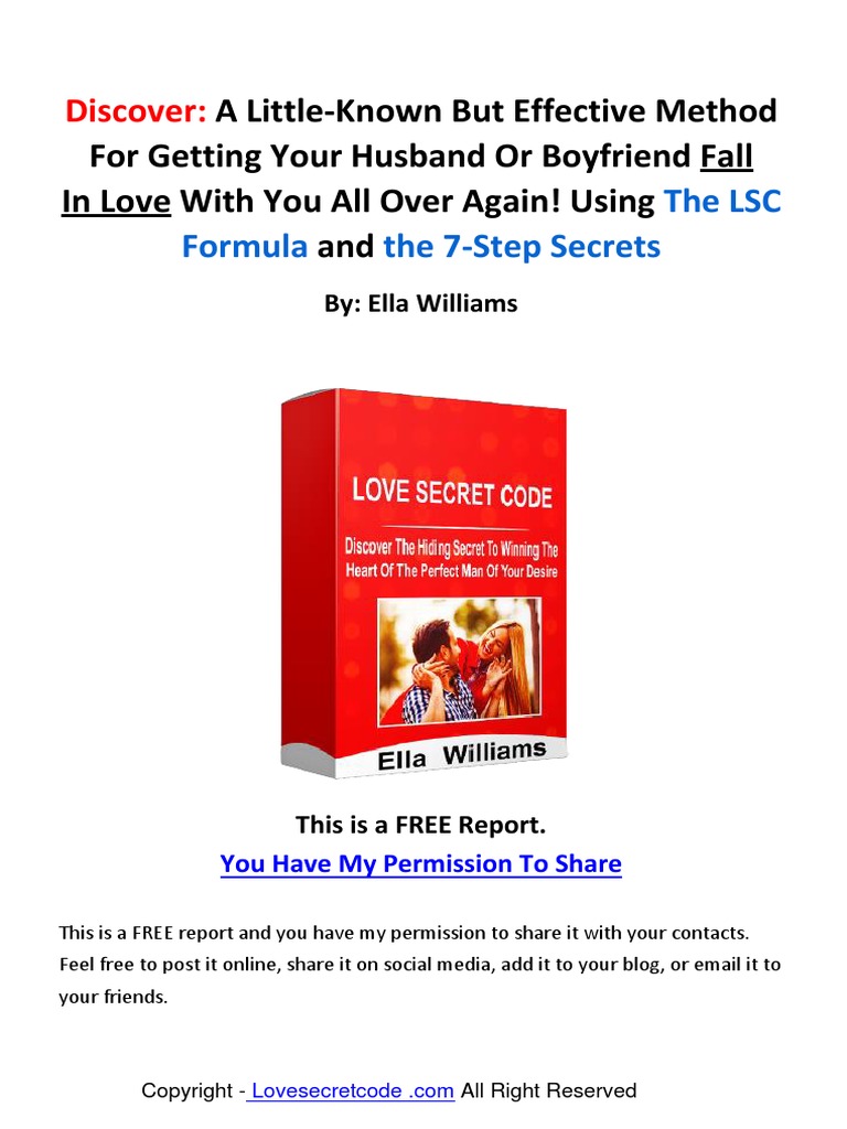 Love Secret Code e Book | PDF | Love | Infidelity