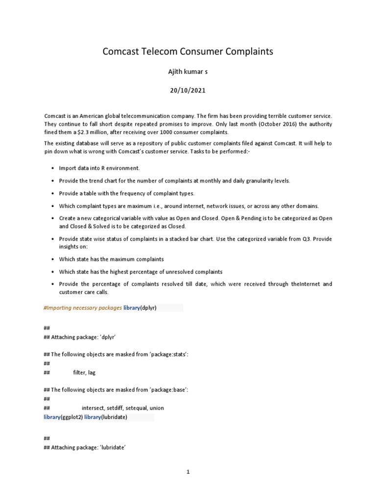 Comcast Project | PDF | Computing | Information Technology Management
