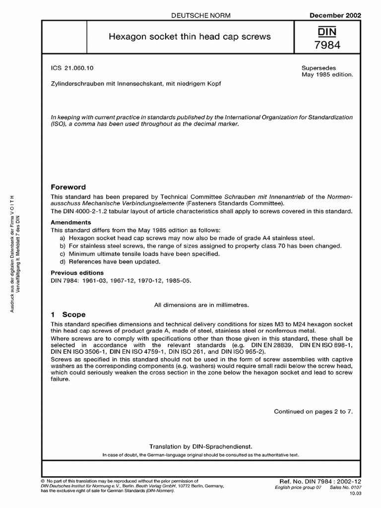 Din 7984 | PDF