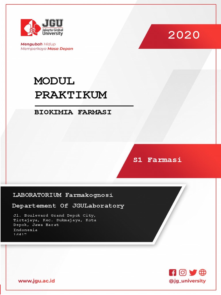 Modul Praktikum Biokimia | PDF | Sains & Matematika