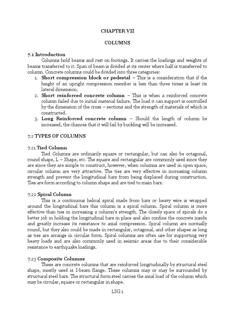 RCD Chapter 7 | PDF | Column | Beam (Structure)