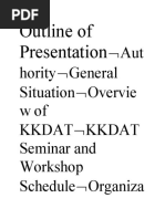 Overview of KKDAT | PDF | Government