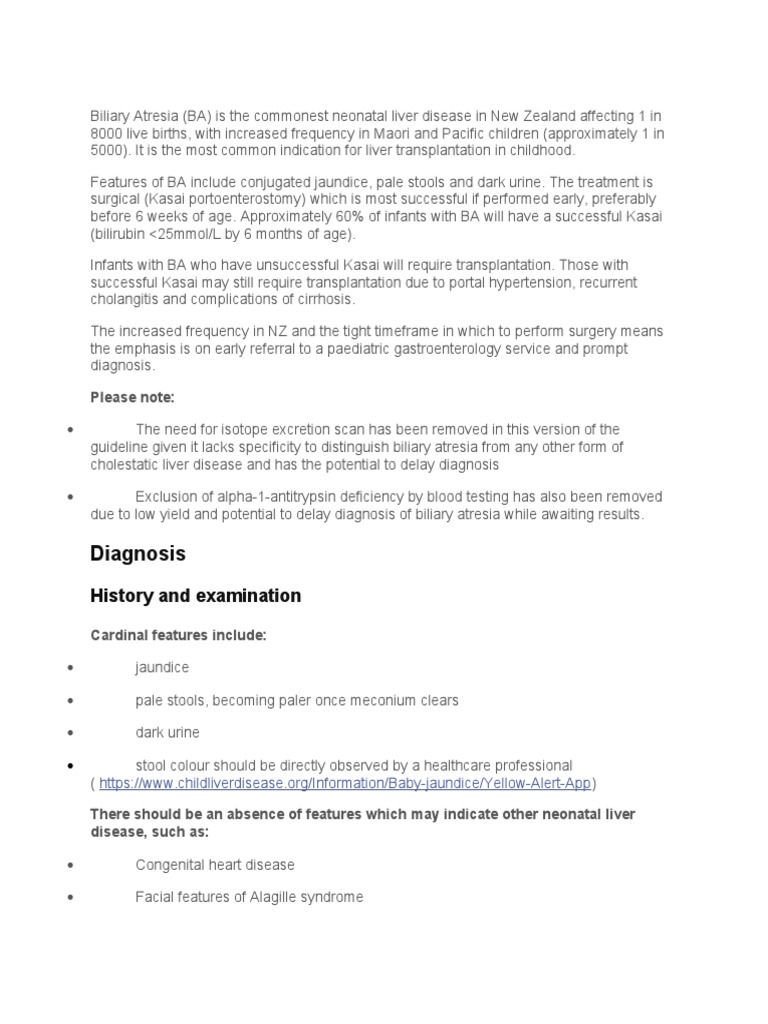 Biliary Atresia Pdf Organ Anatomy Health Care
